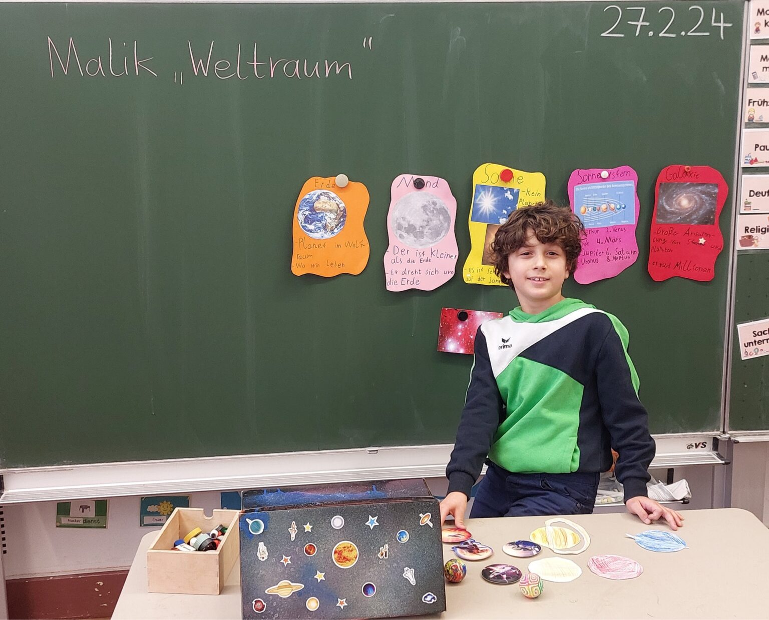 Einübung Des Präsentierens Vor Der Klasse Jos Weiß Schule Reutlingen